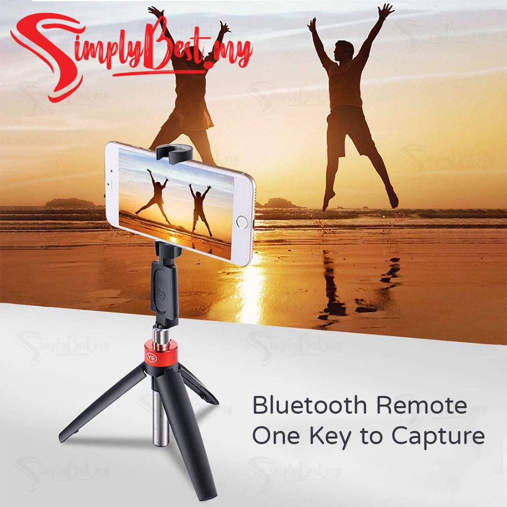 Simplybest 360 Selfie Stick 3 In 1 Tripod Extendable Foldable Bluetooth